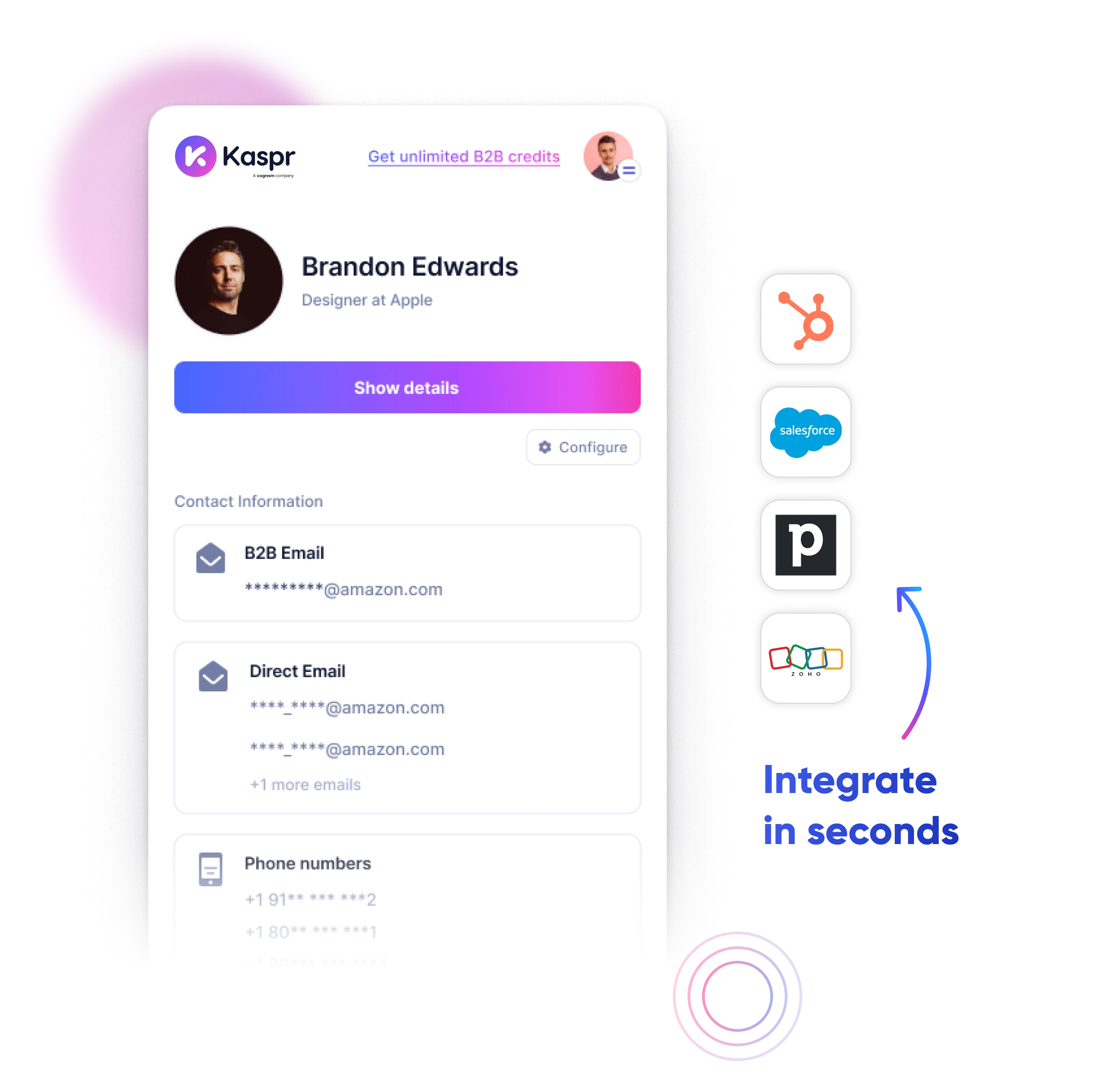 Encuentra Fácilmente Correos y Números de Teléfono | Kaspr